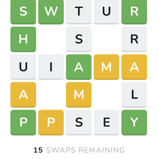Waffle Daily Word Game
